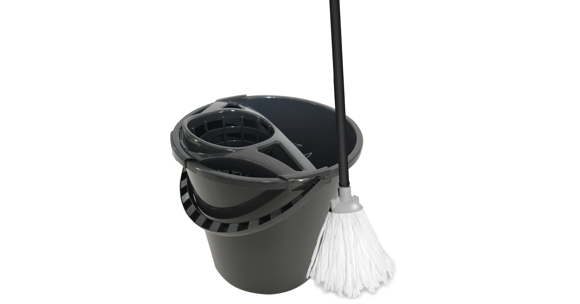 York mop szett 10L vödörrel és 36x25x115 cm mop Mix Grey